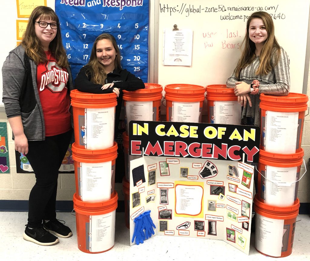 Students seek donations for more safety buckets | News, Sports, Jobs ...
